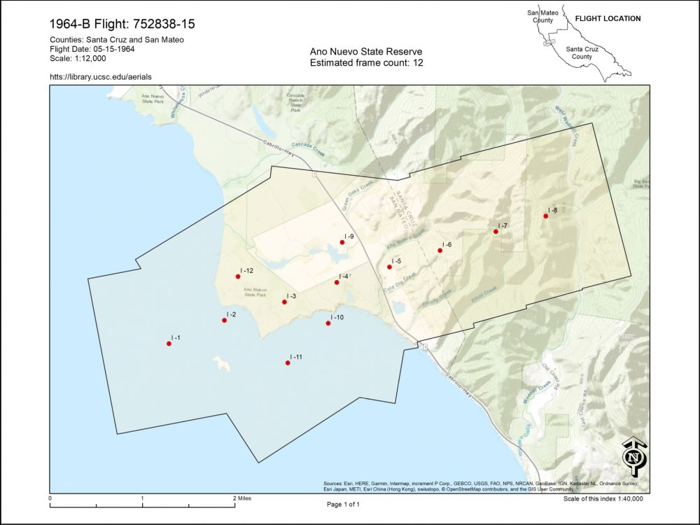 1964-B Ano Nuevo State Reserve Flight 752838-15 Index | UCSC Digital ...