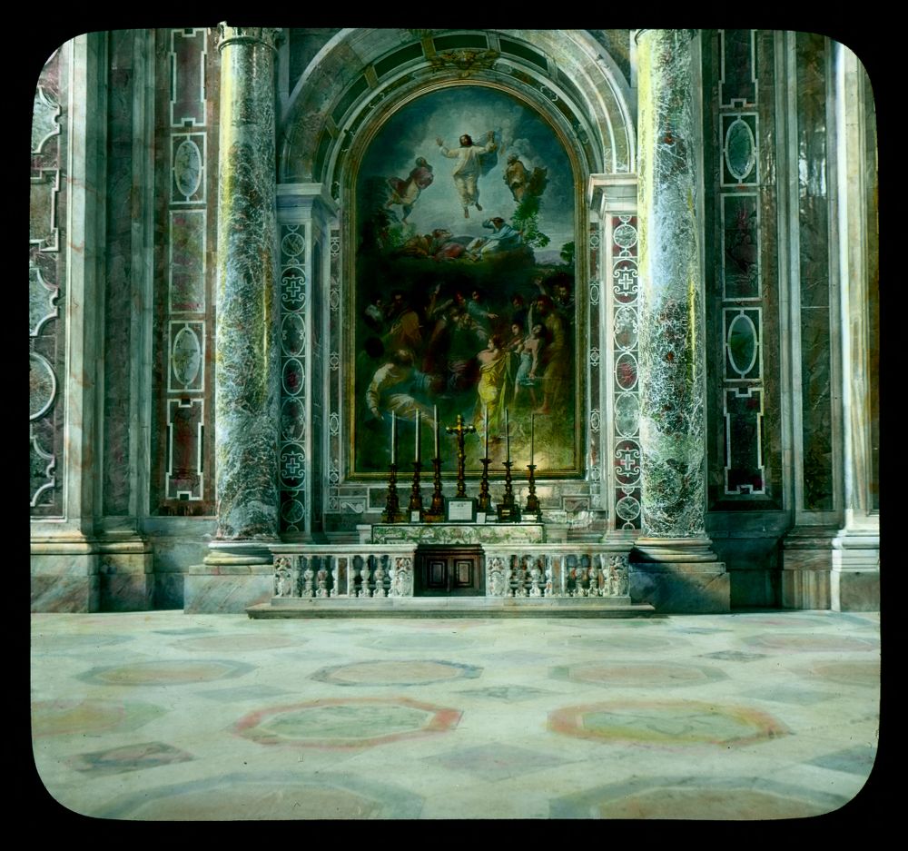 Vatican City. St. Peter's Basilica: interior, altar of the ...