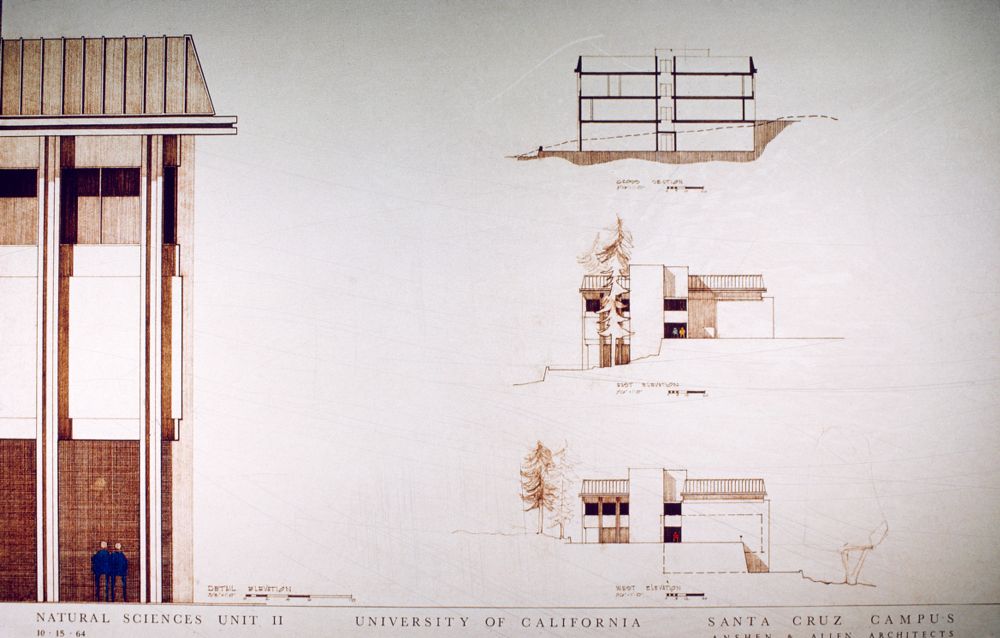 McHenry Library expansion (Unit II): elevations and section | UCSC ...