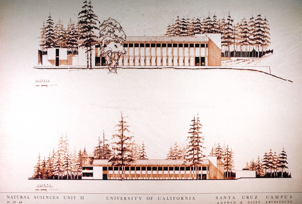 McHenry Library expansion (Unit II): elevations | UCSC Digital Library ...